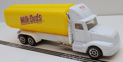 Hot Wheels Milk Duds Candy Tanker Truck White Conventional Cab 5" Long ...
