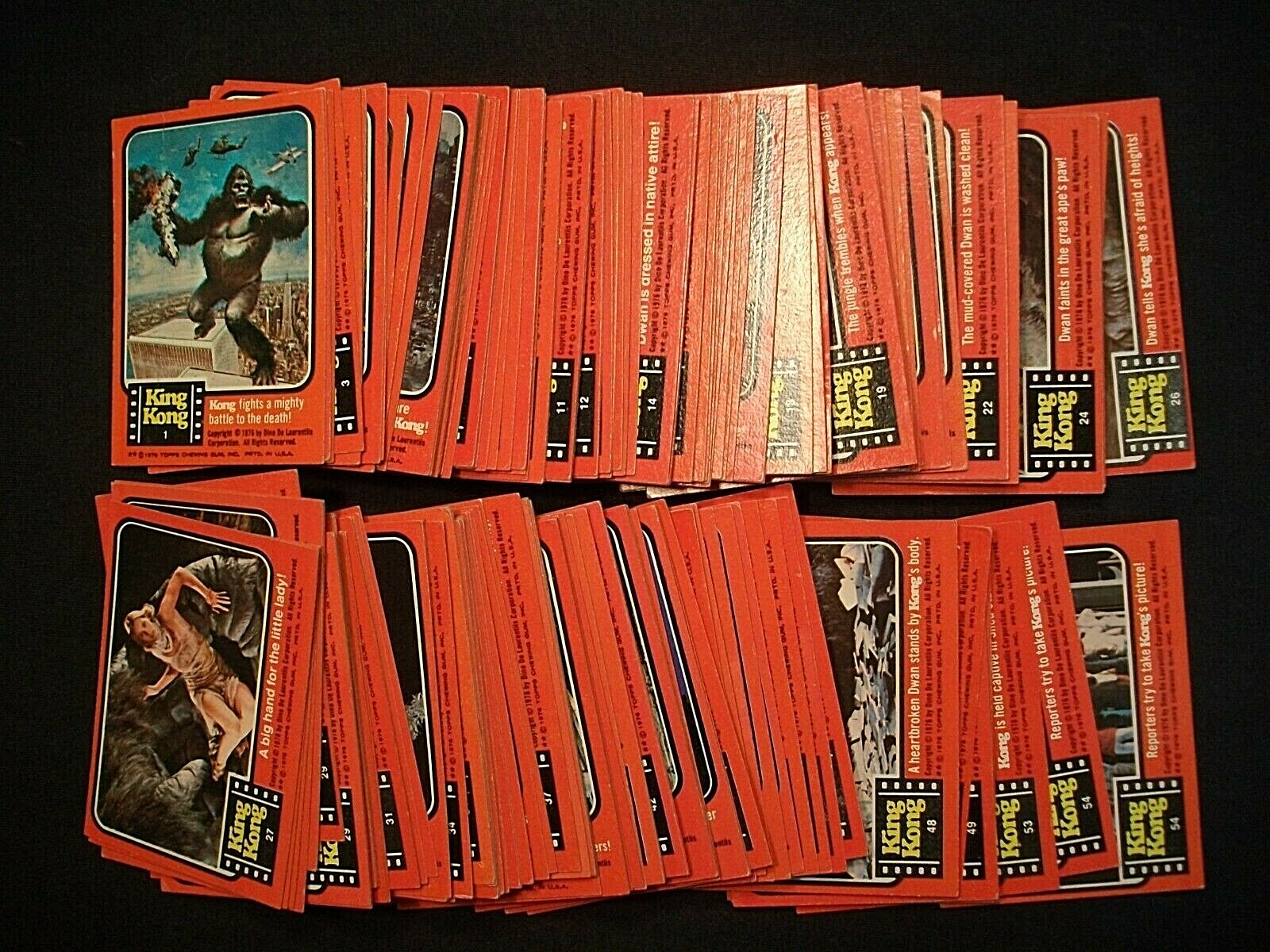 1976 Topps KING KONG cards QUANTITY U PICK READ DESCRIPTION 4 LIST ...
