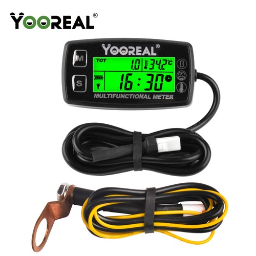 Digital Tachometer Hour Meter Engine Temperature Gauge For Chainsaws ...