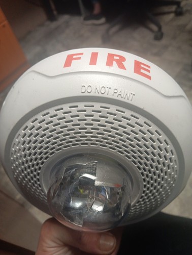 system sensor Smoke Detector Ceiling Mount Horn alarm strobe White ...