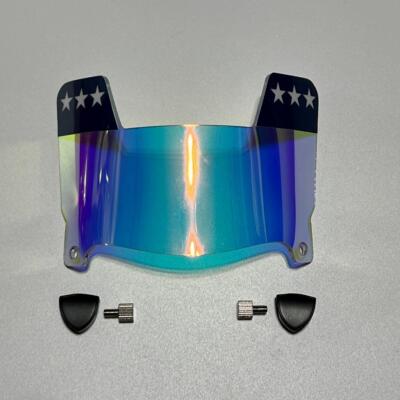 Prismatic Clear MINI Helmet Visor - Star Tabs with Black Clips | eBay