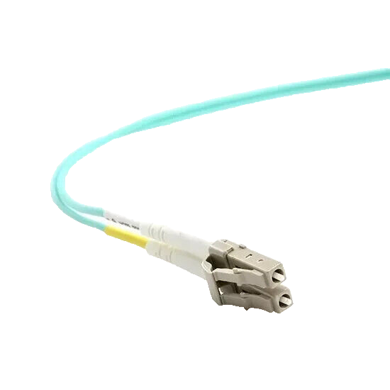 2m OM4 LC to LC Fiber Optic Patch Cable Multimode Duplex Aqua 50/125 ...
