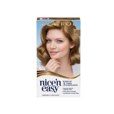 Clairol Nice'n Easy Permanent Hair Dye 7 Dark Blonde Hair Color | eBay