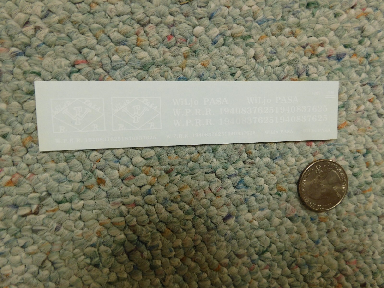 Herald King decals HO WiLjo Pasa WP RR white A65 | eBay