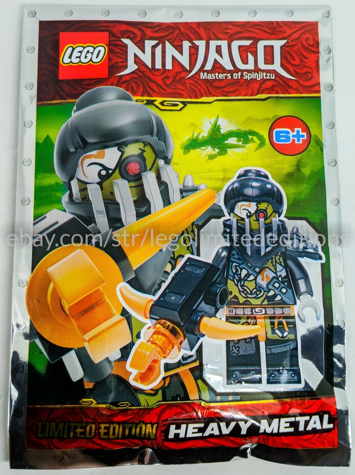 ORIGINAL LEGO Ninjago Limited Edition Minifigure HEAVY METAL, FOIL PACK ...