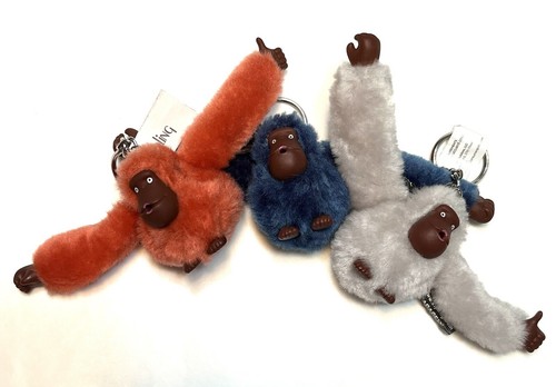 NWOT 3 (three) KIPLING 2” Monkey Key Chain Ring Bag Charm Fob (10) | eBay