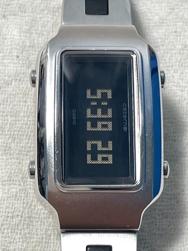 CASIO csterna CSN-012 men Quartz Silver digital Watch Japan- Rank B | eBay