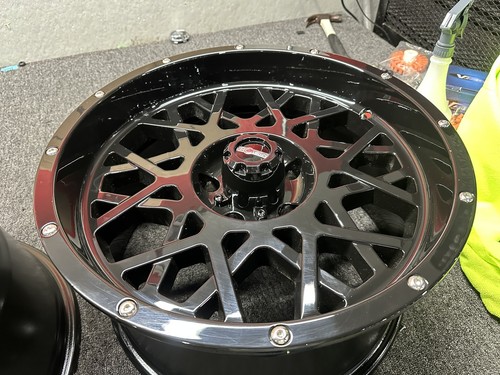 4 - Blemished 18x9 Gloss Black Wheel Vision Rocker 5x5 -12 | eBay