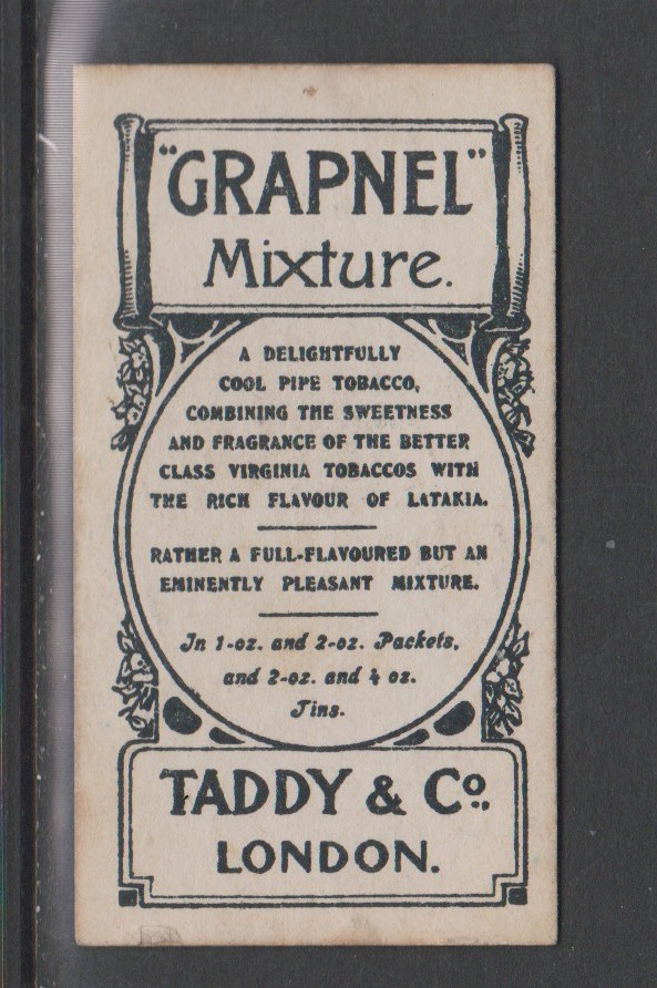 CIGARETTE CARDS Taddy 1907 County Cricketers - #71 Mr K.L Hutchings ...