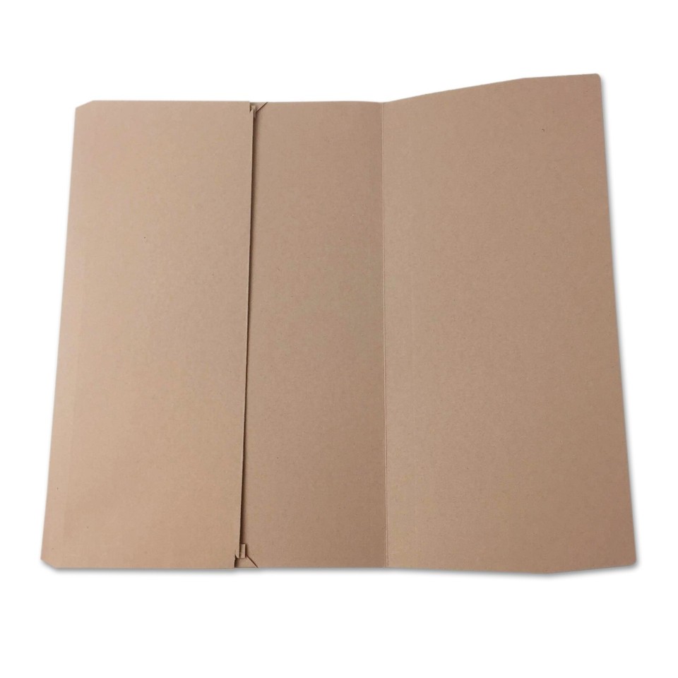 A4 BUFF FOOLSCAP DOCUMENT WALLETS ANY QTY HALF FLAP OFFICE FOLDER 32MM ...
