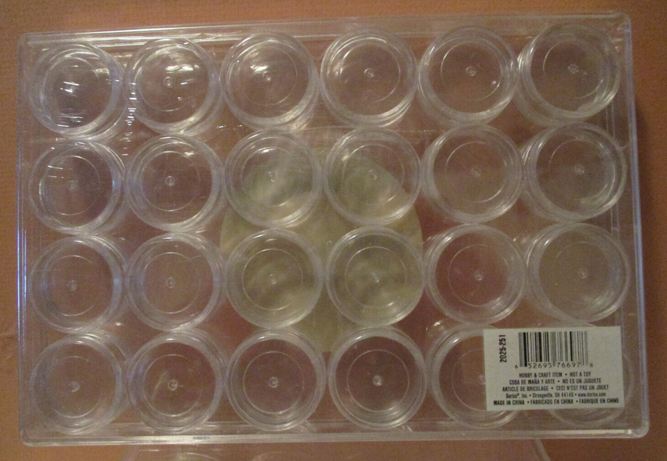 Darice 25 Bead/Craft Storage System plus Covered Tray | eBay
