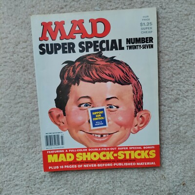 1978 Mad Magazine Super Special No. 27 w/ Complete Mad Shock-Sticks ...