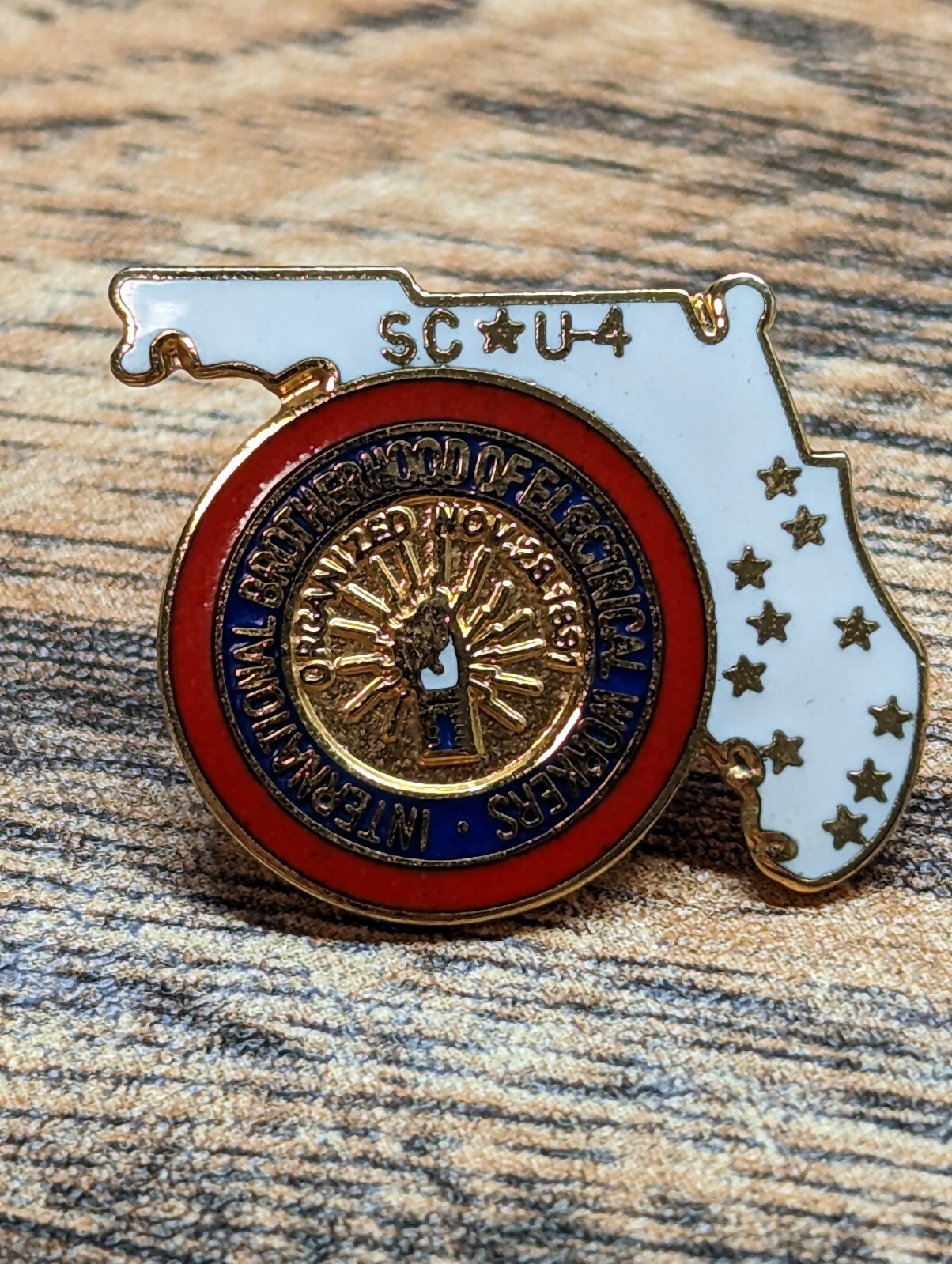 Vintage IBEW Florida Pin International Brotherhood Of Electrical ...