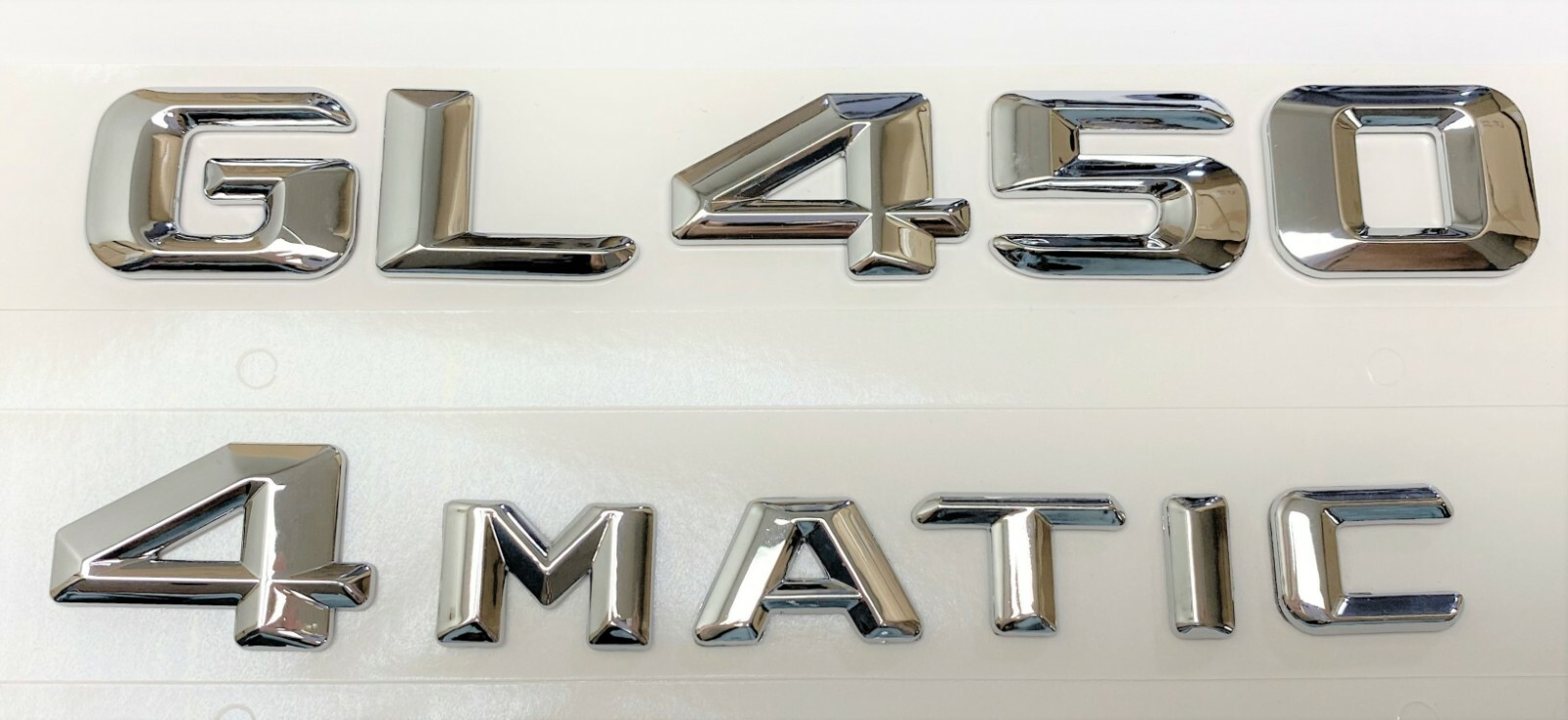 #1 CHROME GL450 + 4MATIC REPLACEMENT FOR MERCEDES REAR TRUNK EMBLEM ...