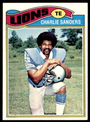 1977 Topps Charlie Sanders Football Card Detroit Lions #85 | eBay