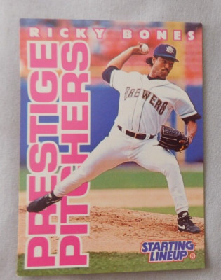 1996 Starting Lineup Ricky Bones Milwaukee Brewers Baseball Card nm-mt ...