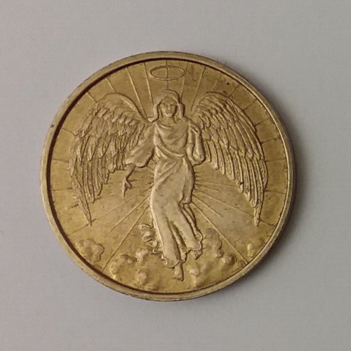 Guardian Angel Religious Pocket Coin Medal Token 25mm | eBay