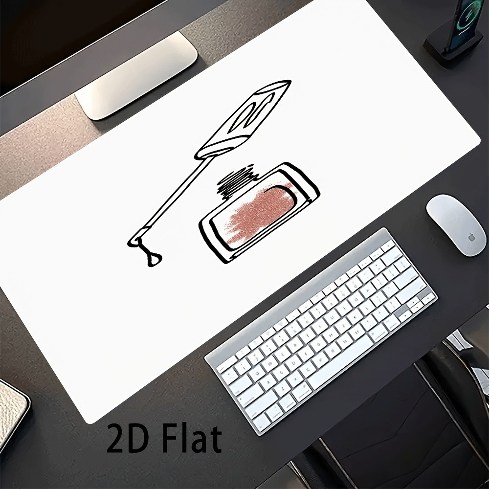 40*90cm 2DFlat 1pc, Mouse pad, Drawing of a bottle of nail polish ...