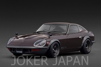 Accensione Modello IG3721 1/18 Nissan Fairlady 240ZG (HS30) Maroon JDM ...
