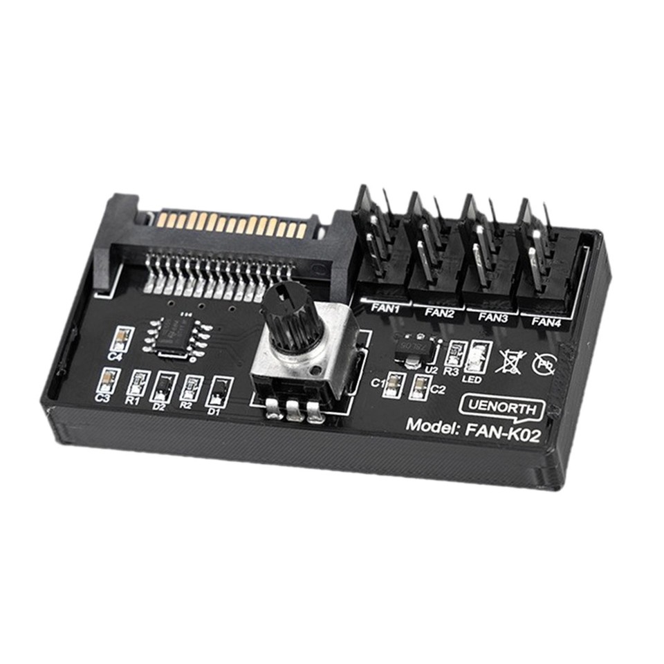 PWM Fan Controller, PWM Fan Control Hub, Computer Components, 12V ...