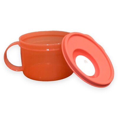 Tupperware Crystalwave Microwave Soup Mug 2 Cup Size Guava Pink NEW! | eBay