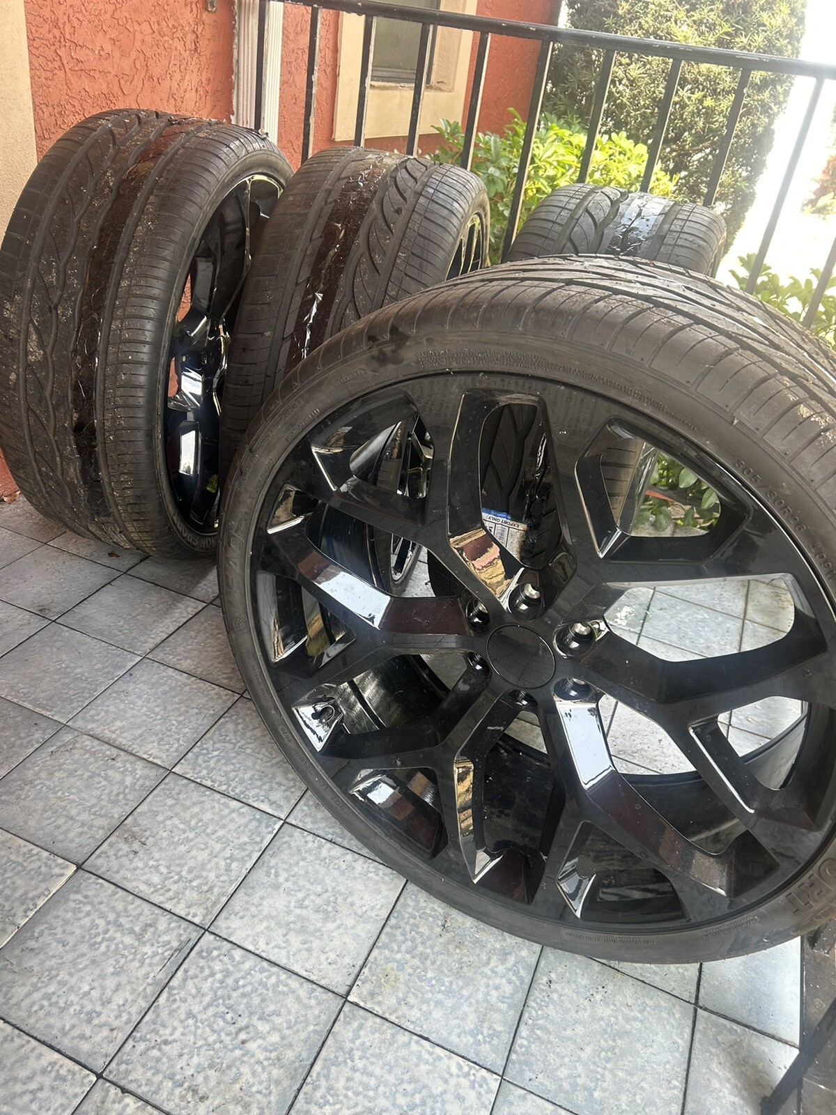 26 Inch rims and tires set of 4 Brand New | eBay