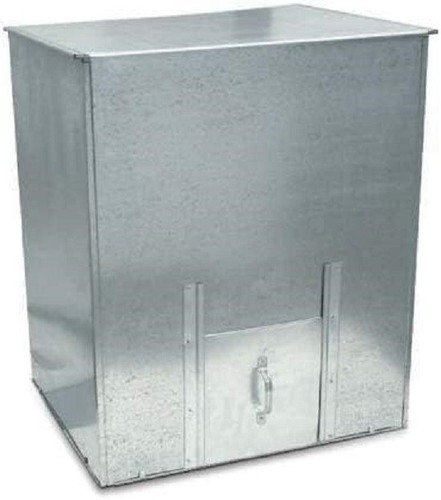 Galvanised Steel Metal Coal Bunker Heavy Duty Coal Fuel Storage 125KG ...