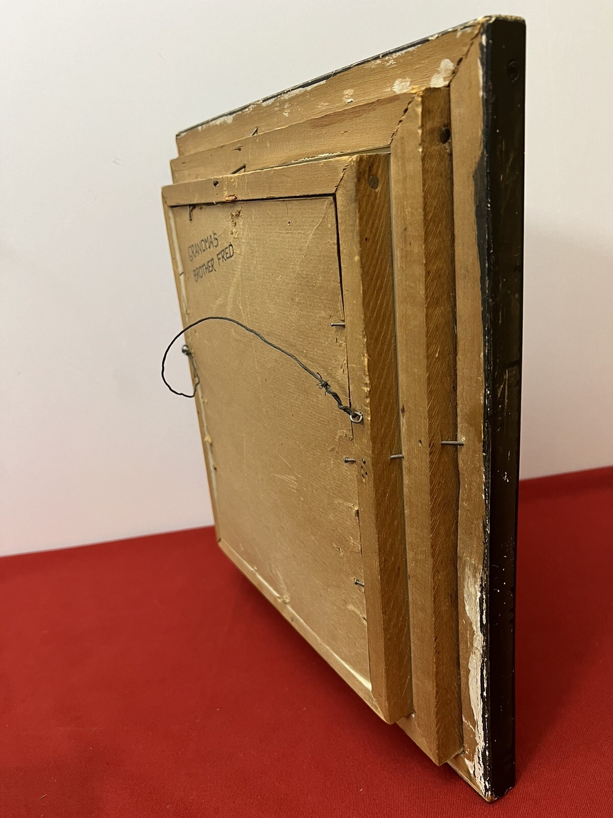 Pair Of Antique Deep Well Frames W Glass & Matts 14”x12.25” - Set of 2 ...