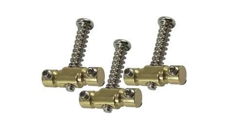 Advanced Plating® Compensated Brass Saddle Set For 3 Saddle Telecaster ...