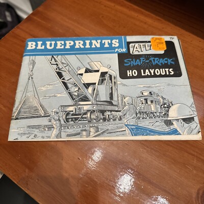 VINTAGE! 1960 Atlas Snap-Track HO Layout Blueprints Brochure | eBay