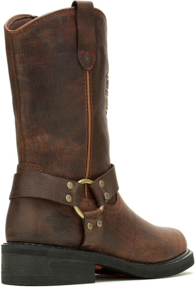 Harley-Davidson Men's Hustin West 11-Inch Black Motorcycle Boots ...