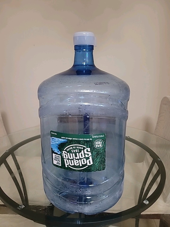 Poland Spring 5 Gal Reusable Water Bottle Polycarbonate Plastic Jug ...