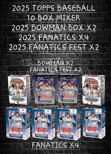 LOS ANGELES DODGERS 2025 TOPPS MLB 10 BOX MIXER FANATICS X4 FFEST X2 ...