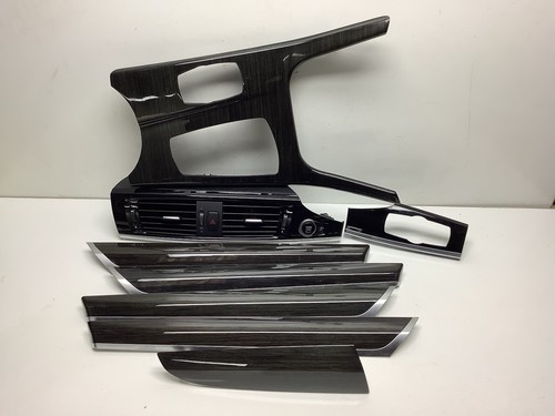 BMW X4 F26 INTERIOR TRIM SET SILVER DECOR COVER M SPORT DARK WOOD ...