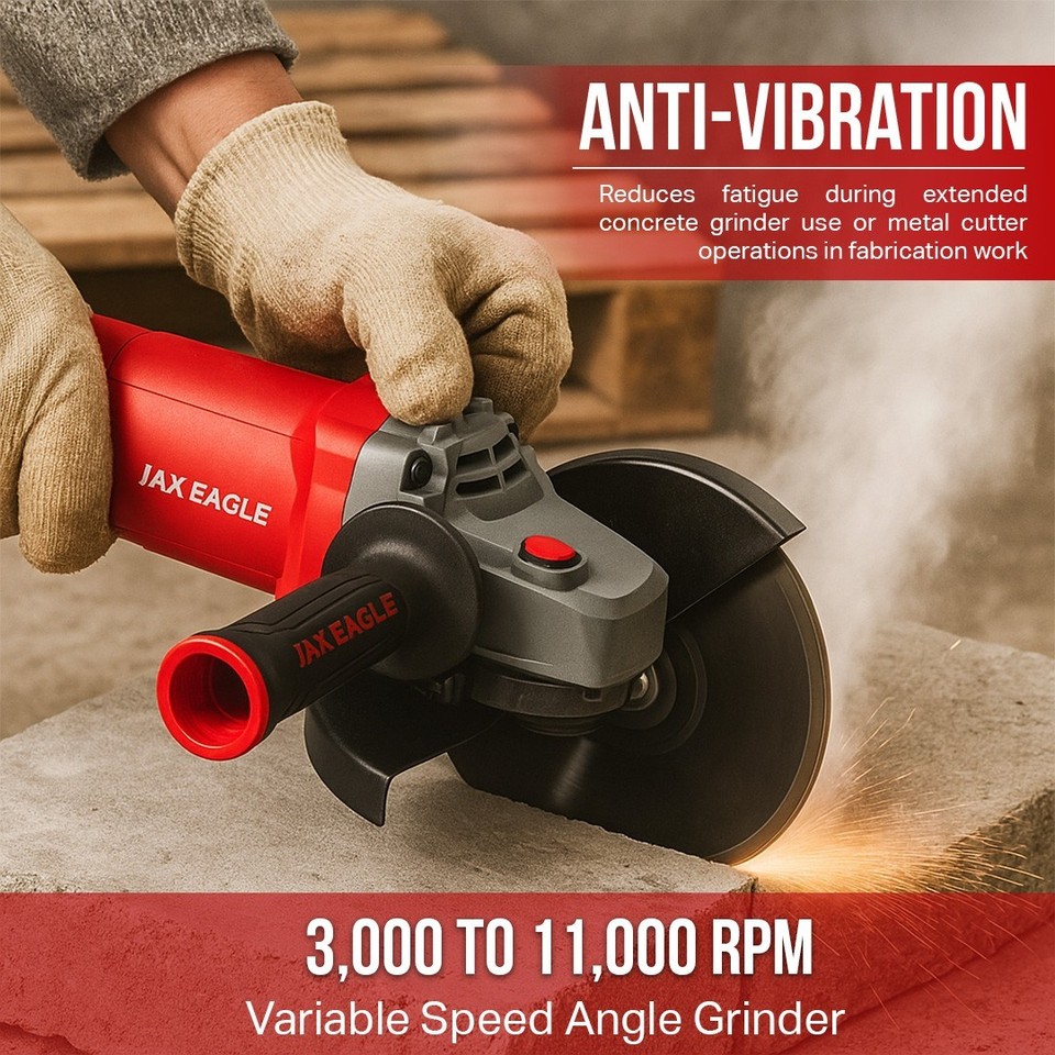 Jax Eagle 110V Power Angle Grinder Tool 4.5" Electric Grinder for Metal ...