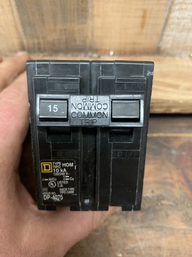 Square D DP-4075 Black HOM 10ka 120/240 Volt 30 AMP Double-Pole Circuit ...