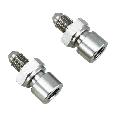Set of 2 Brake Line Adapter Fitting -3 AN To 3/16" Inverted Flare 3AN ...