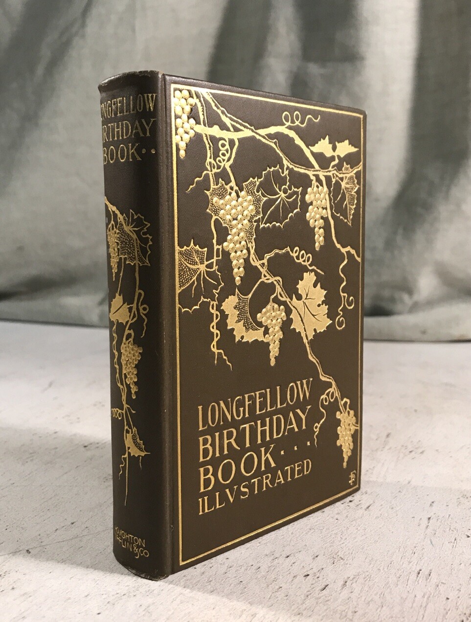 Longfellow Birthday Book Antique Victorian Gilt Decorated Book Decor | eBay