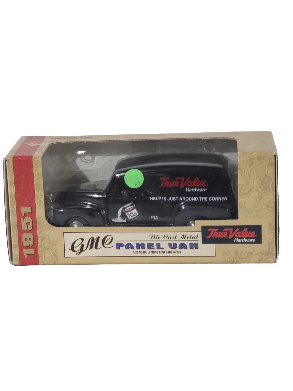 1:25 TRUE VALUE 1951 GMC PANEL VAN Coin Bank Vintage Mint Condition | eBay