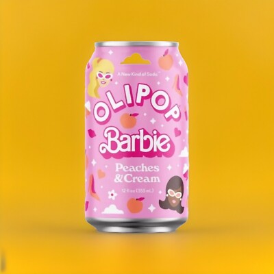 Olipop Peaches & Cream Barbie Soda One | eBay