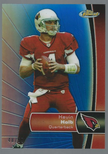2012 Finest Blue Refractors Arizona Cardinals Football Card #81 Kevin ...