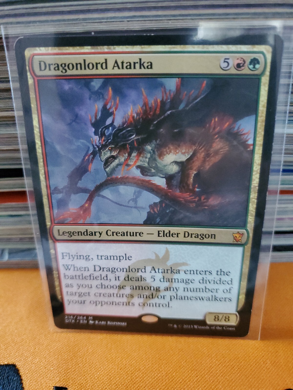 MTG Magic the Gathering Dragonlord Atarka (216/272) Dragons of Tarkir ...