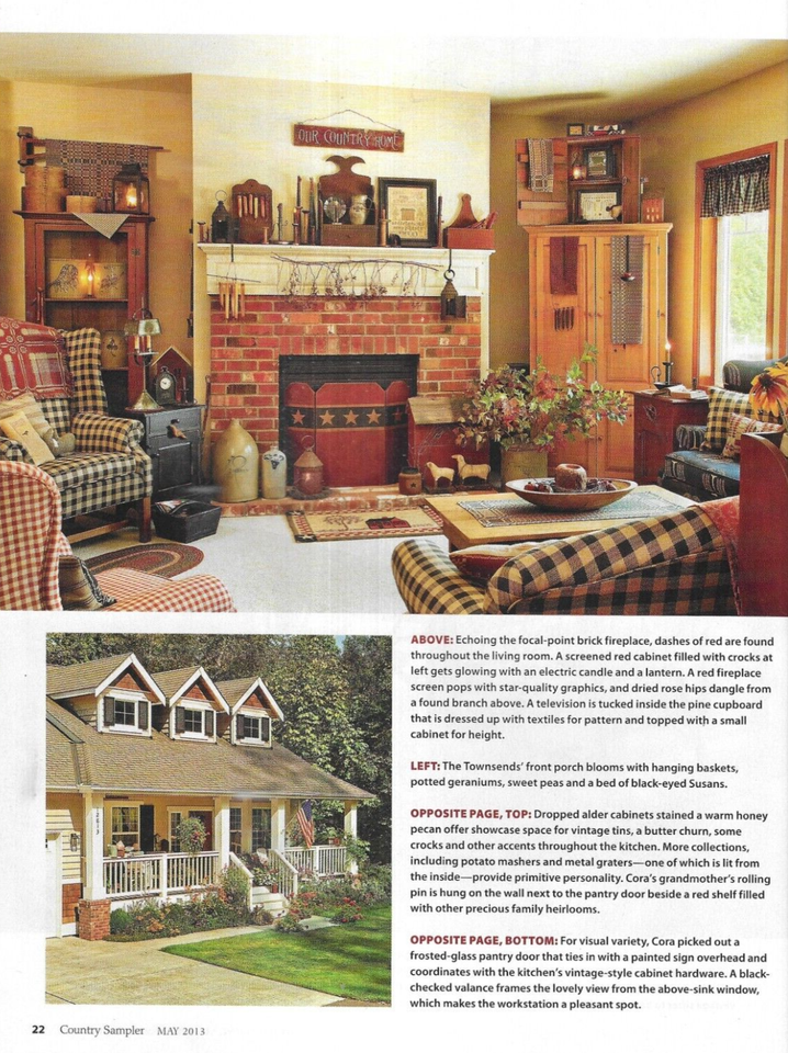 Country Sampler Magazine Casual Comfort Storage Solutions Decorating ...
