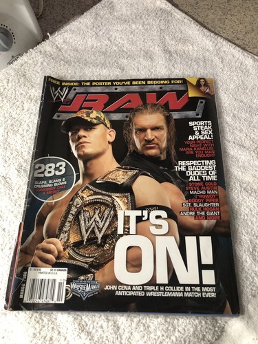 WWE RAW MAGAZINE March 2006 TRIPLE H JOHN CENA COVER | eBay