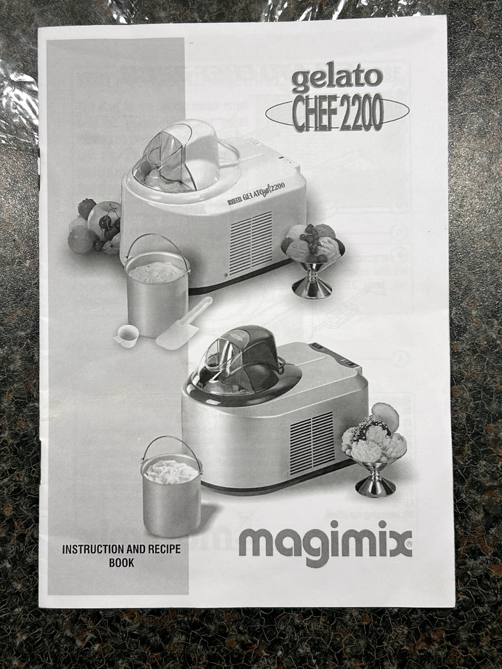 Magimix Gelato Chef 2200 Ice Cream Maker Good Condition Working | eBay UK