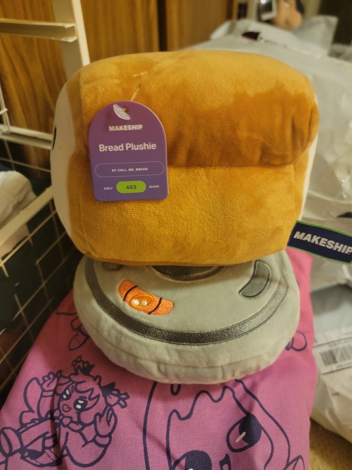 Makeship Bread Plushie By Call Me Bread Vtuber Twitch Streamer Indie ...