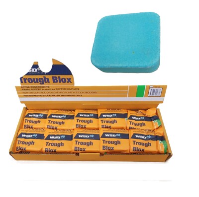 WSD 20 x 200g TROUGH BLOCKS Livestock Algae Control Water Treatment ...