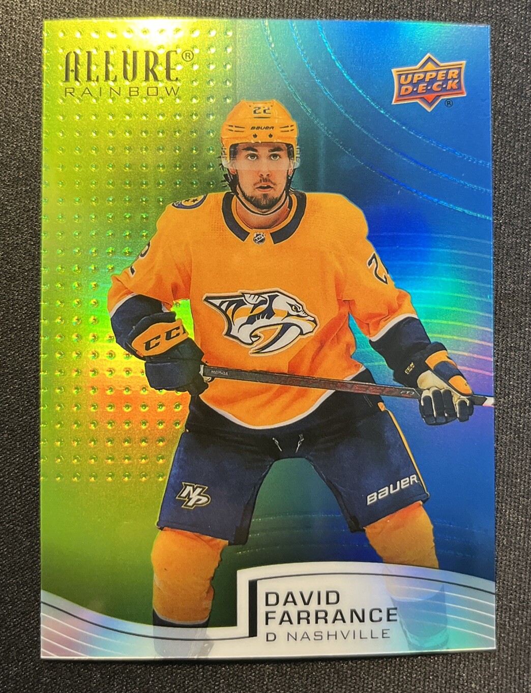 2021 UD Allure Rookie David Farrance Green / Blue Rainbow /299 | eBay