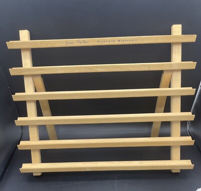 June Tailor Folding Thread Bobben Holder 6 Rack Wooden. 30-100+ Spools ...