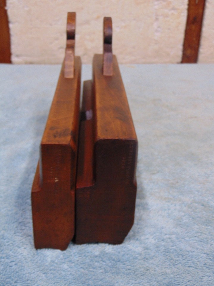 Lot of 2 Antique Sandusky Tool Co. Wooden Bead Molding Planes 7/8" and ...